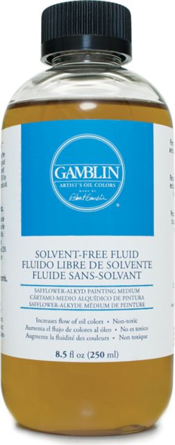 SOLVENT FREE FLUID OIL PAINT MEDIUM 8.5 OZ | Gamblin Artists Colors ...